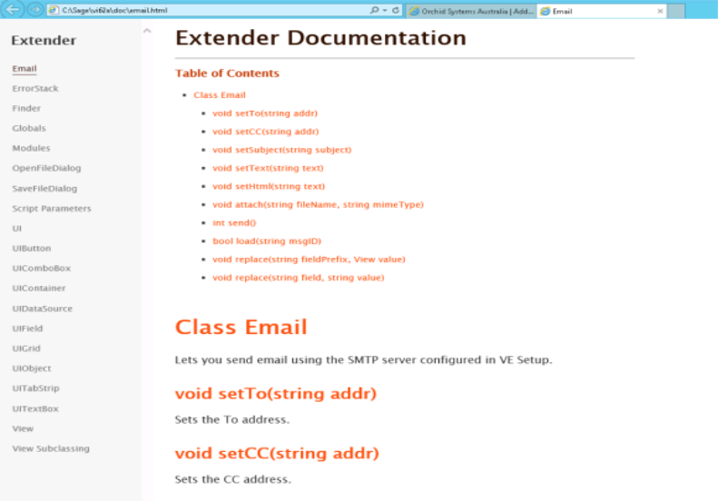 Extender Function Documentation
